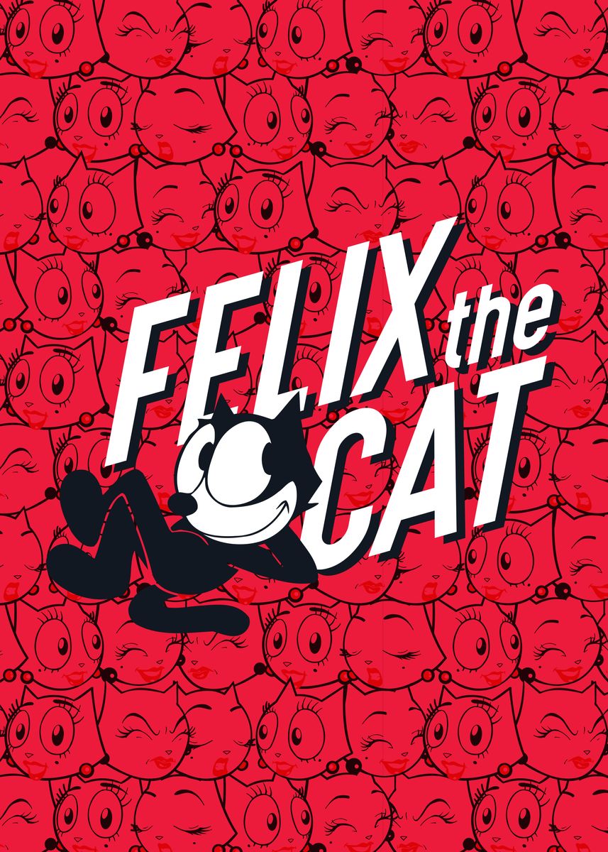 'Felix the Cat poster' Poster, picture, metal print, paint by Felix the ...