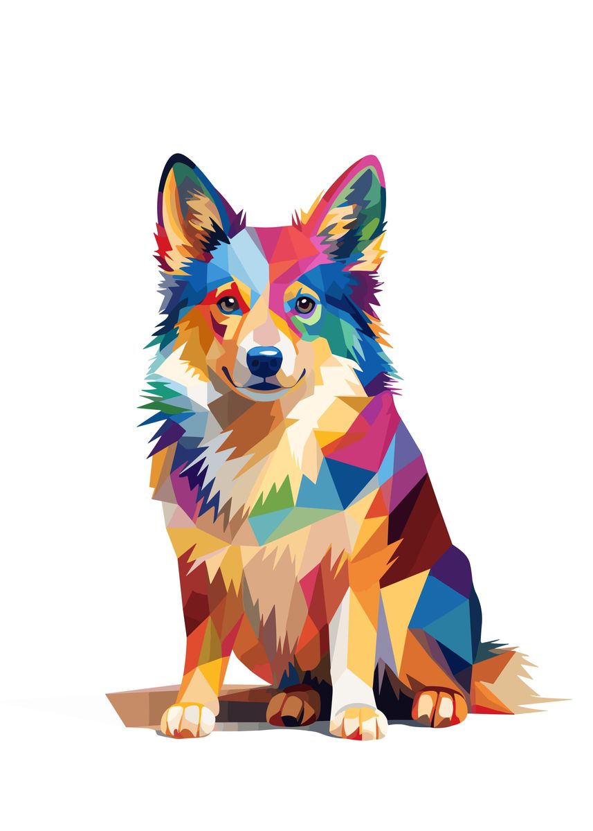 'Dog Pet WPAP Pop Art' Poster, picture, metal print, paint by Ray Faye ...