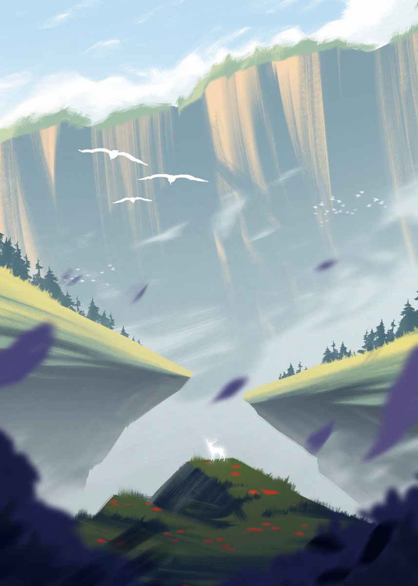 'Celestial Ascent' Poster, picture, metal print, paint by Mr Penguin ...