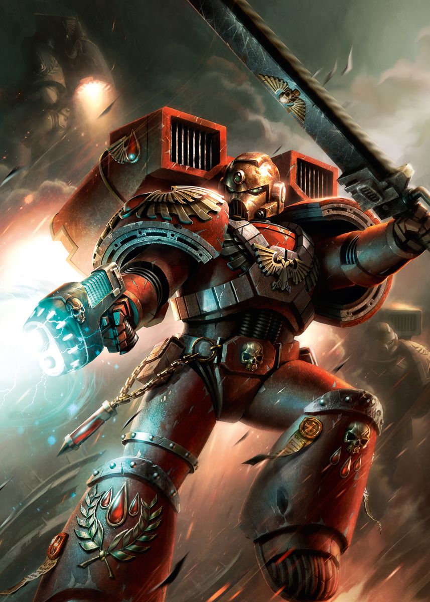 'Blood Angel' Poster, picture, metal print, paint by Warhammer | Displate