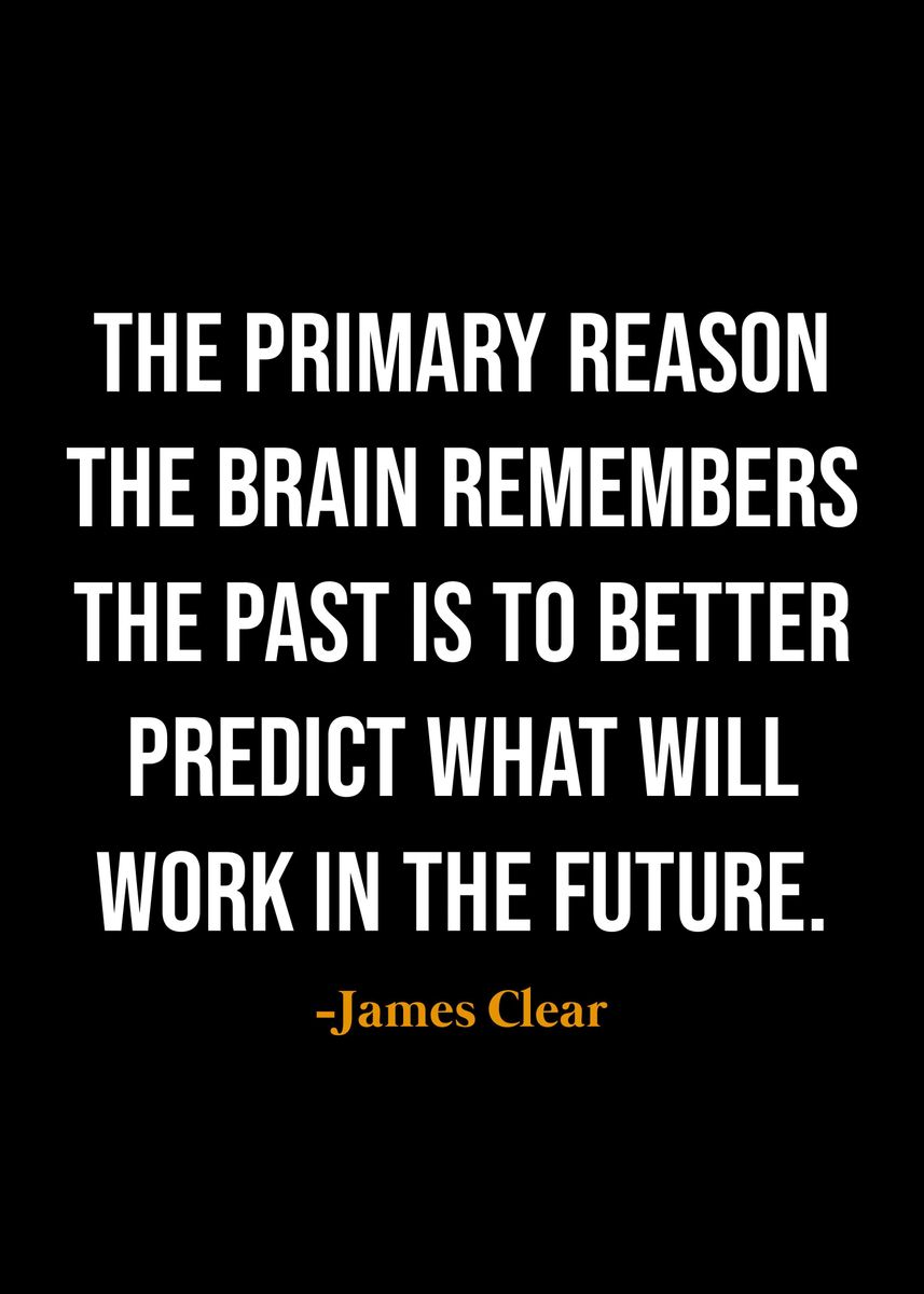 'James Clear quotes ' Poster, picture, metal print, paint by Twenty ...