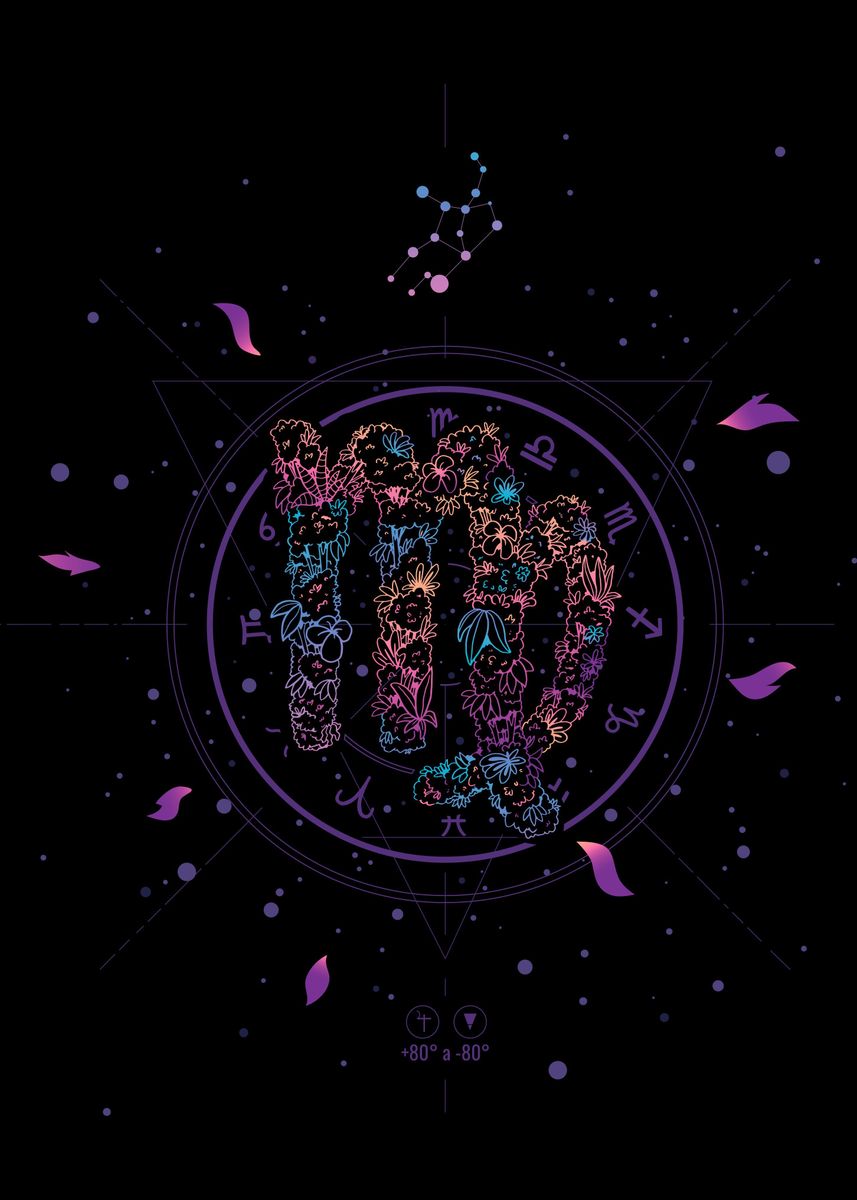 'Virgo' Poster, picture, metal print, paint by ArtNinja | Displate