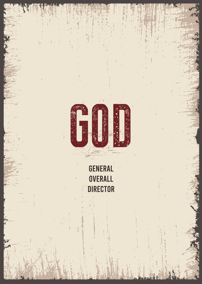 'god' Poster, picture, metal print, paint by Trending Awesome Posters ...
