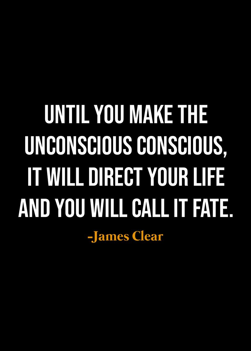 'James Clear quotes ' Poster, picture, metal print, paint by Twenty ...