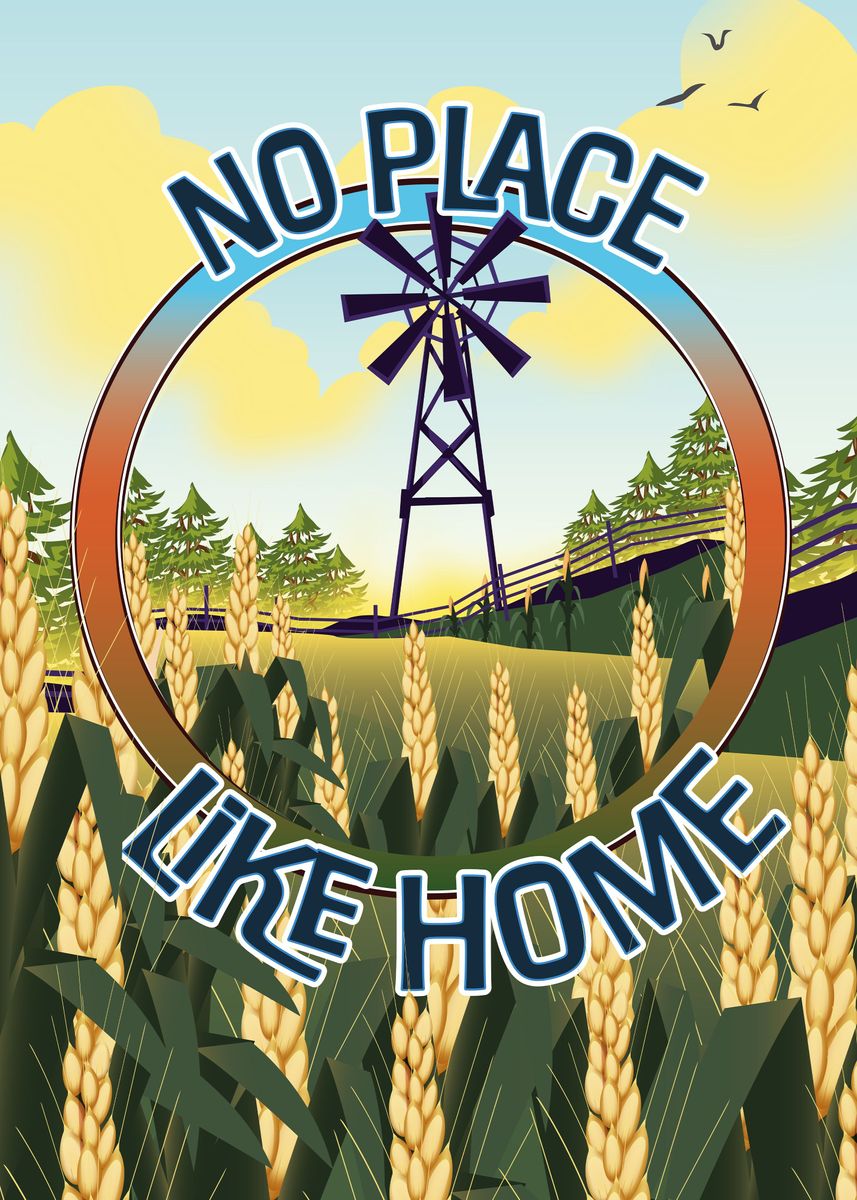 'No Place like home' Poster, picture, metal print, paint by David Green ...