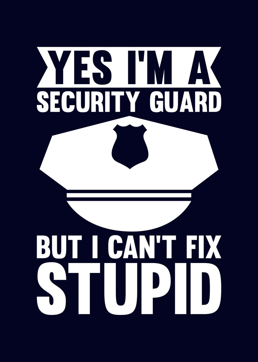 'Security Guard' Poster, picture, metal print, paint by MzumO | Displate