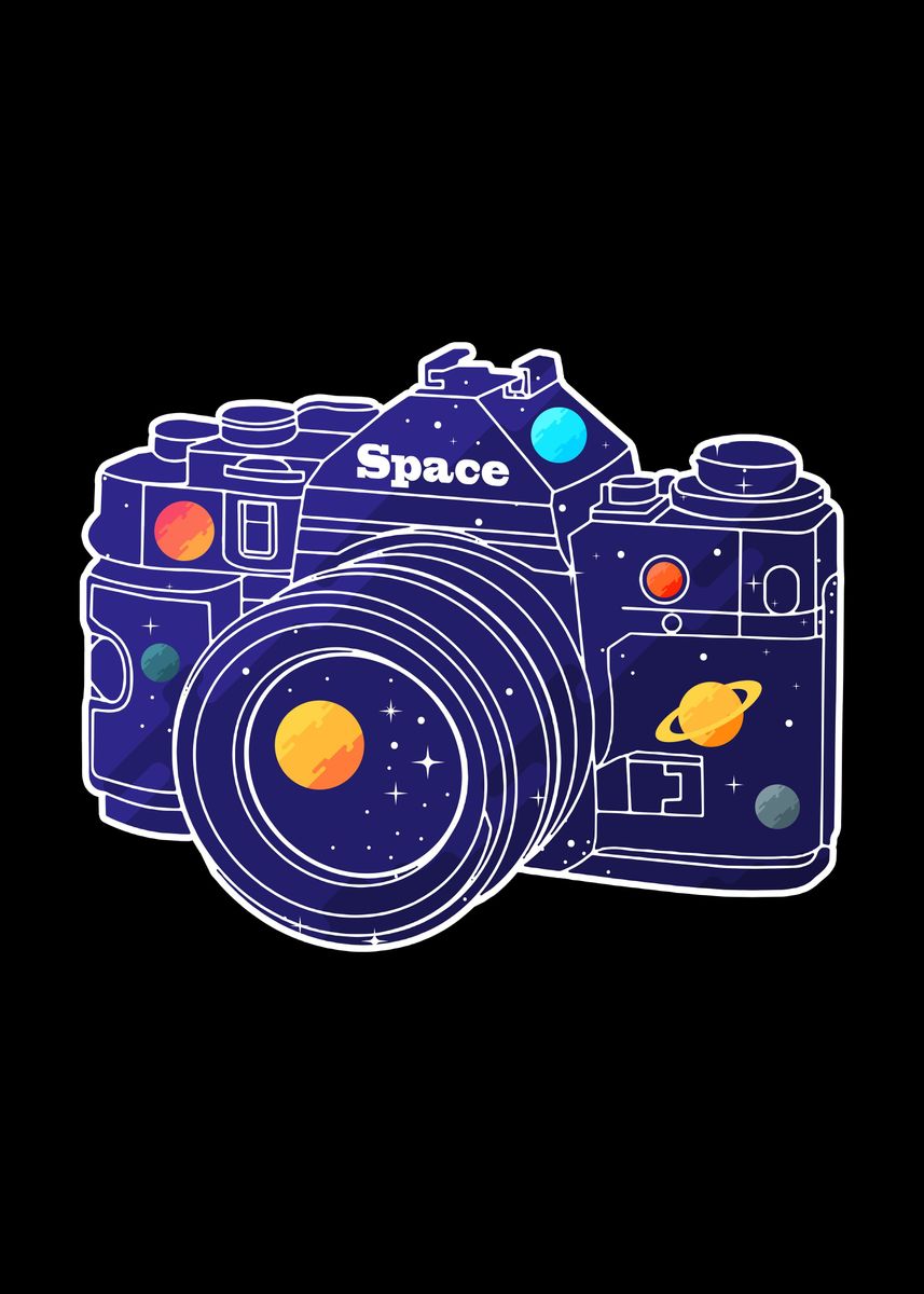 'Cosmic Capture' Poster, picture, metal print, paint by sachpica | Displate