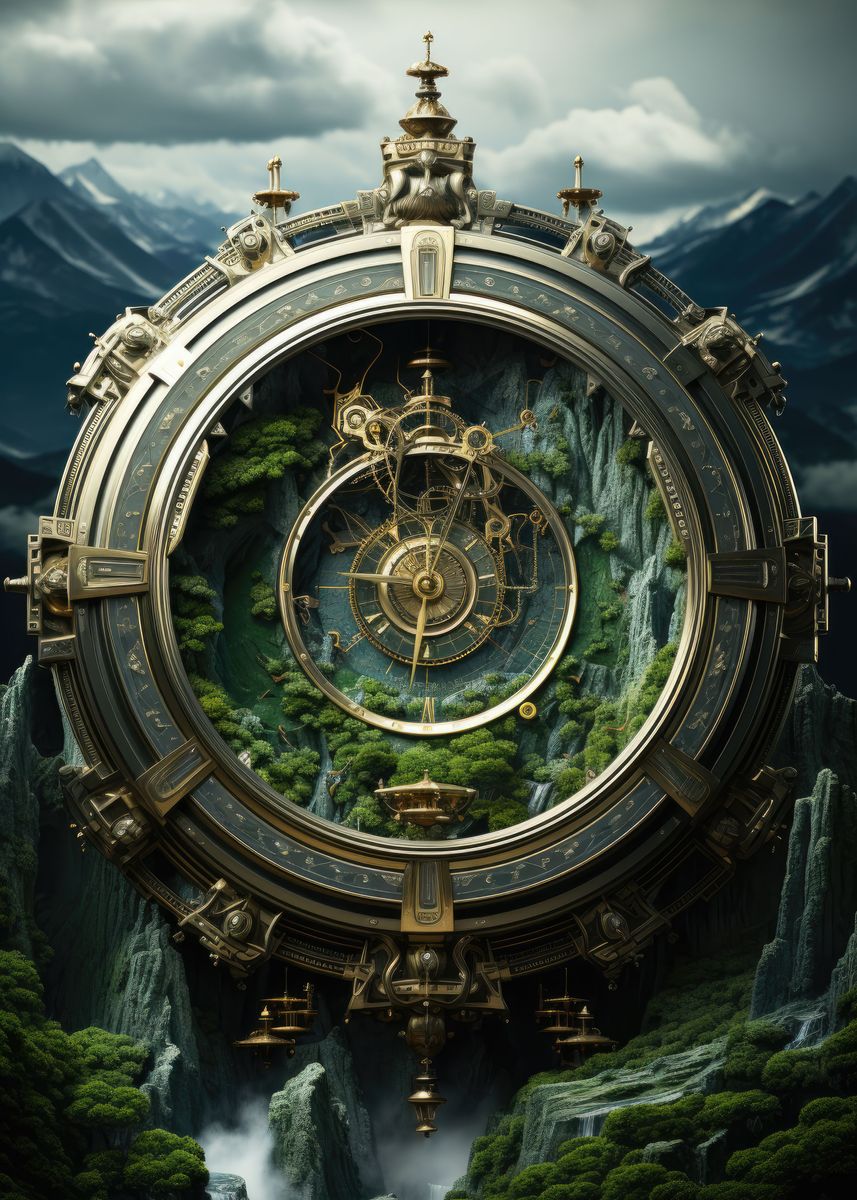 'Sustainable Wheel Of Time' Poster, picture, metal print, paint by ...