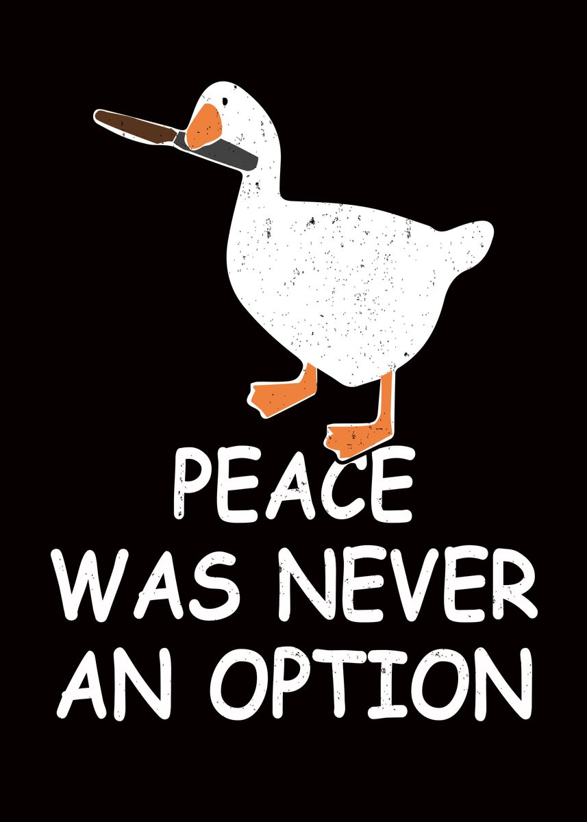 'Untitled Goose Game Meme' Poster, picture, metal print, paint by ...