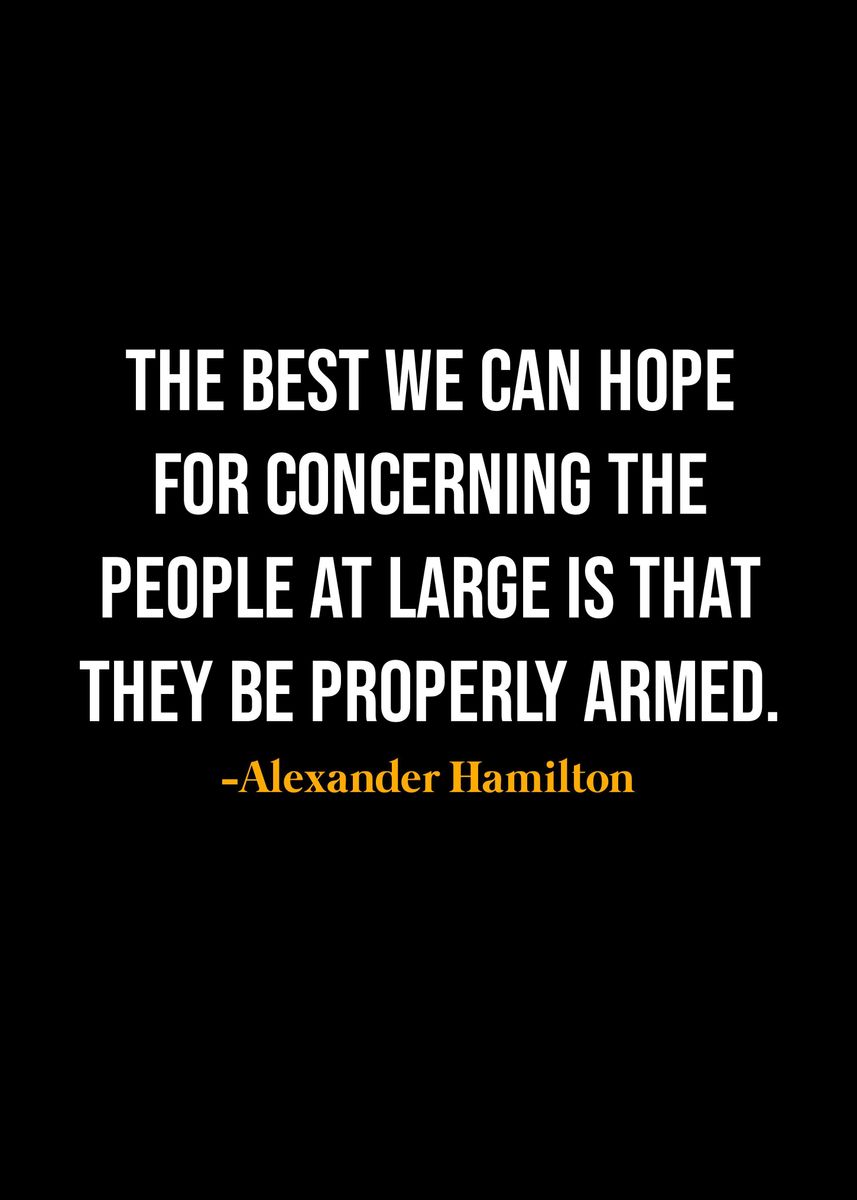 'Alexander Hamilton Quotes ' Poster, picture, metal print, paint by ...