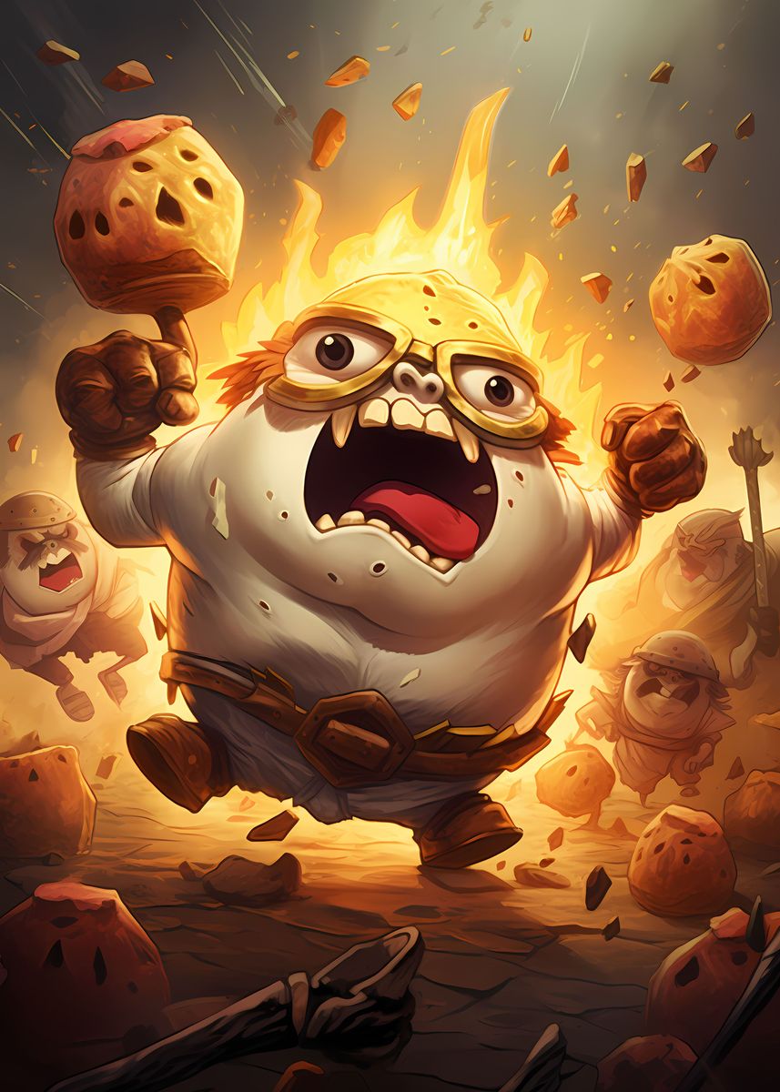 'Brotato character Gaming' Poster, picture, metal print, paint by ...