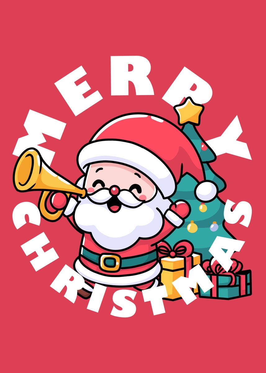 'Santa Claus MerryChristmas' Poster by Imad Wpap | Displate