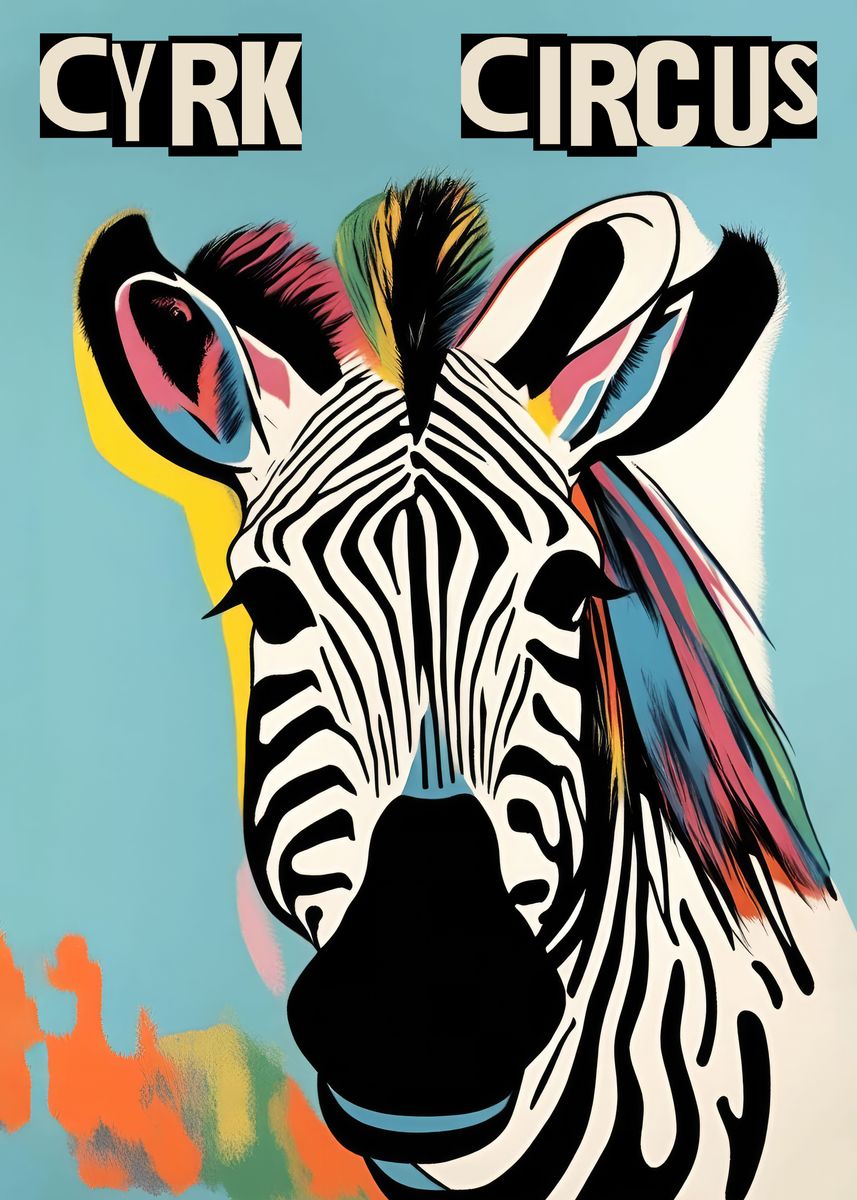 'Vintage Circus Poster' Poster, picture, metal print, paint by BluePinkPanther | Displate