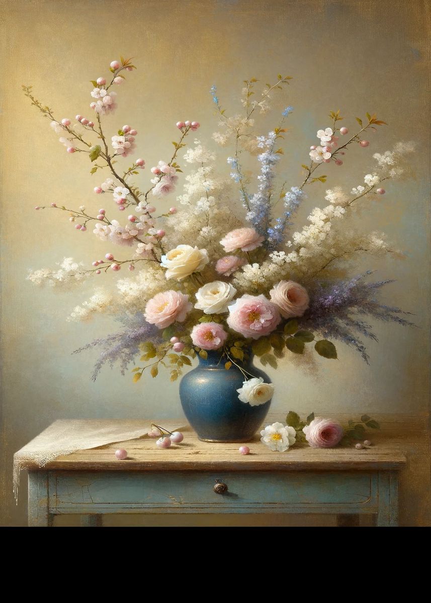 'Beautiful Flower' Poster, picture, metal print, paint by Hawysia Leyna ...