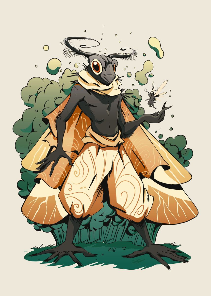 'Magical Bug Creature' Poster, picture, metal print, paint by Adam ...