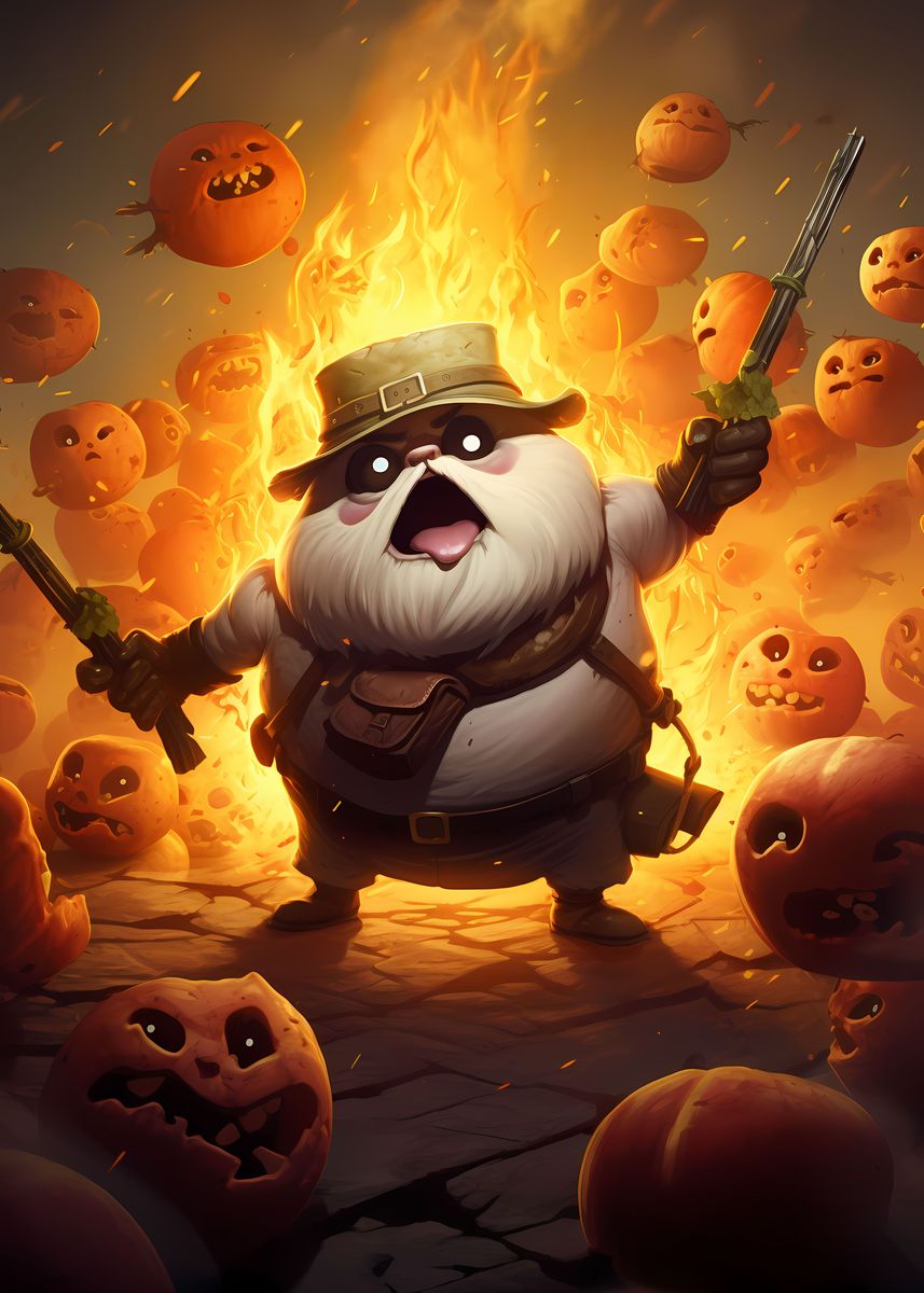 'Brotato character Gaming' Poster, picture, metal print, paint by ...