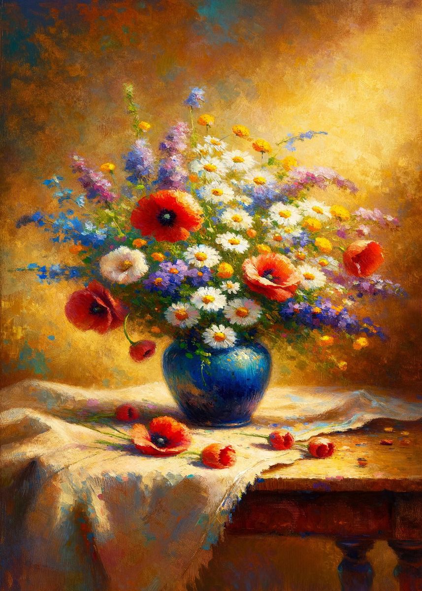 'Beautiful Flower' Poster, picture, metal print, paint by Hawysia Leyna ...