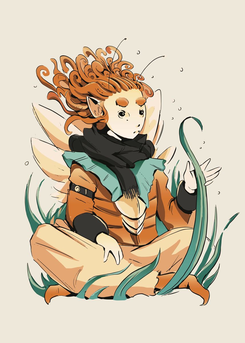 'Cottagecore Elf Fantasy' Poster, picture, metal print, paint by Adam ...