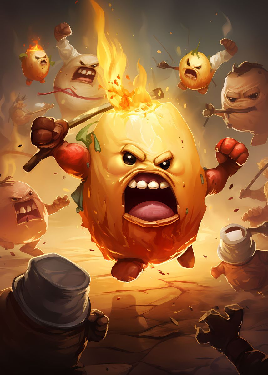 'Brotato character Gaming' Poster, picture, metal print, paint by ...