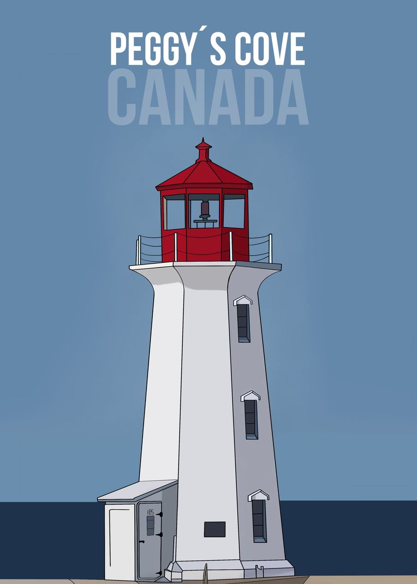 'Peggys Cove Canada' Poster, picture, metal print, paint by diego ...