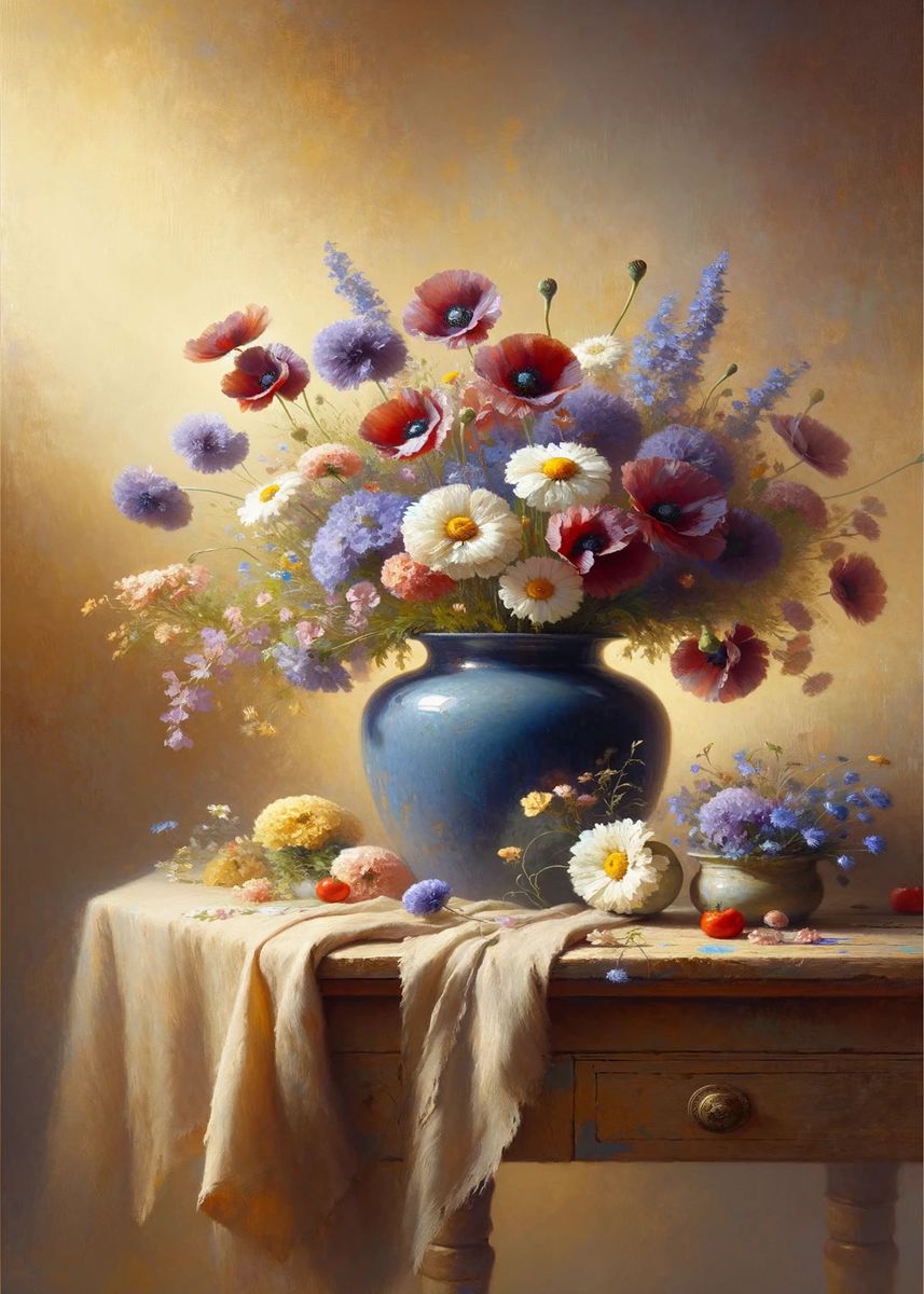 'Beautiful Flower' Poster, picture, metal print, paint by Hawysia Leyna ...