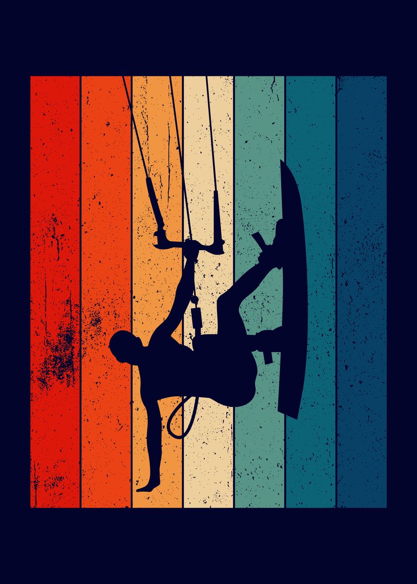 'Kiteboarding Kitesurfing' Poster, picture, metal print, paint by MzumO ...
