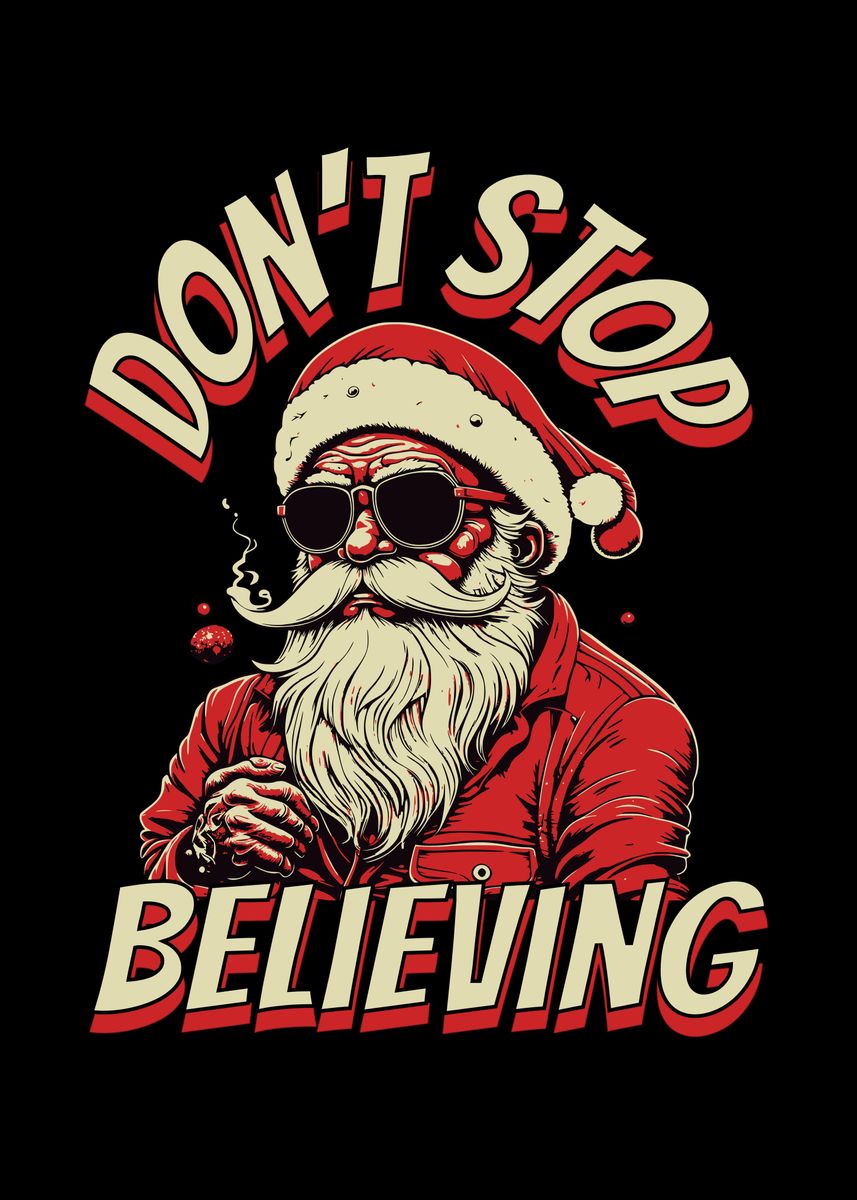 'Christmas Santa Claus' Poster, picture, metal print, paint by MzumO ...