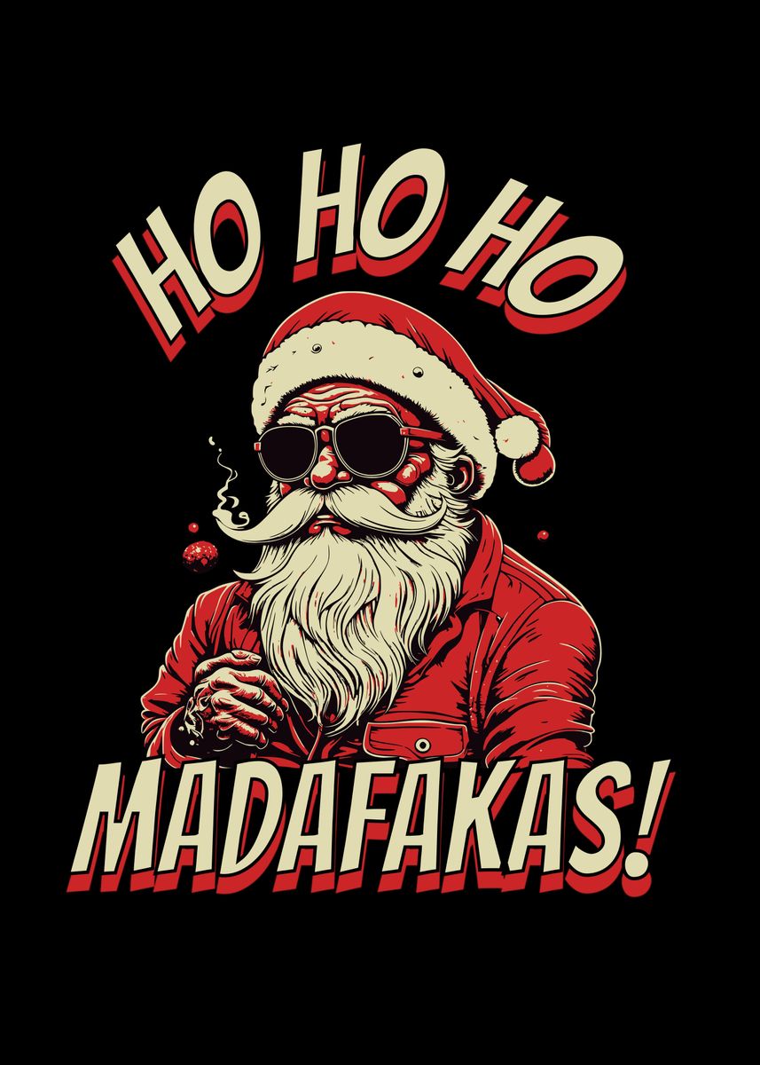 'Christmas Santa Claus' Poster, picture, metal print, paint by MzumO ...