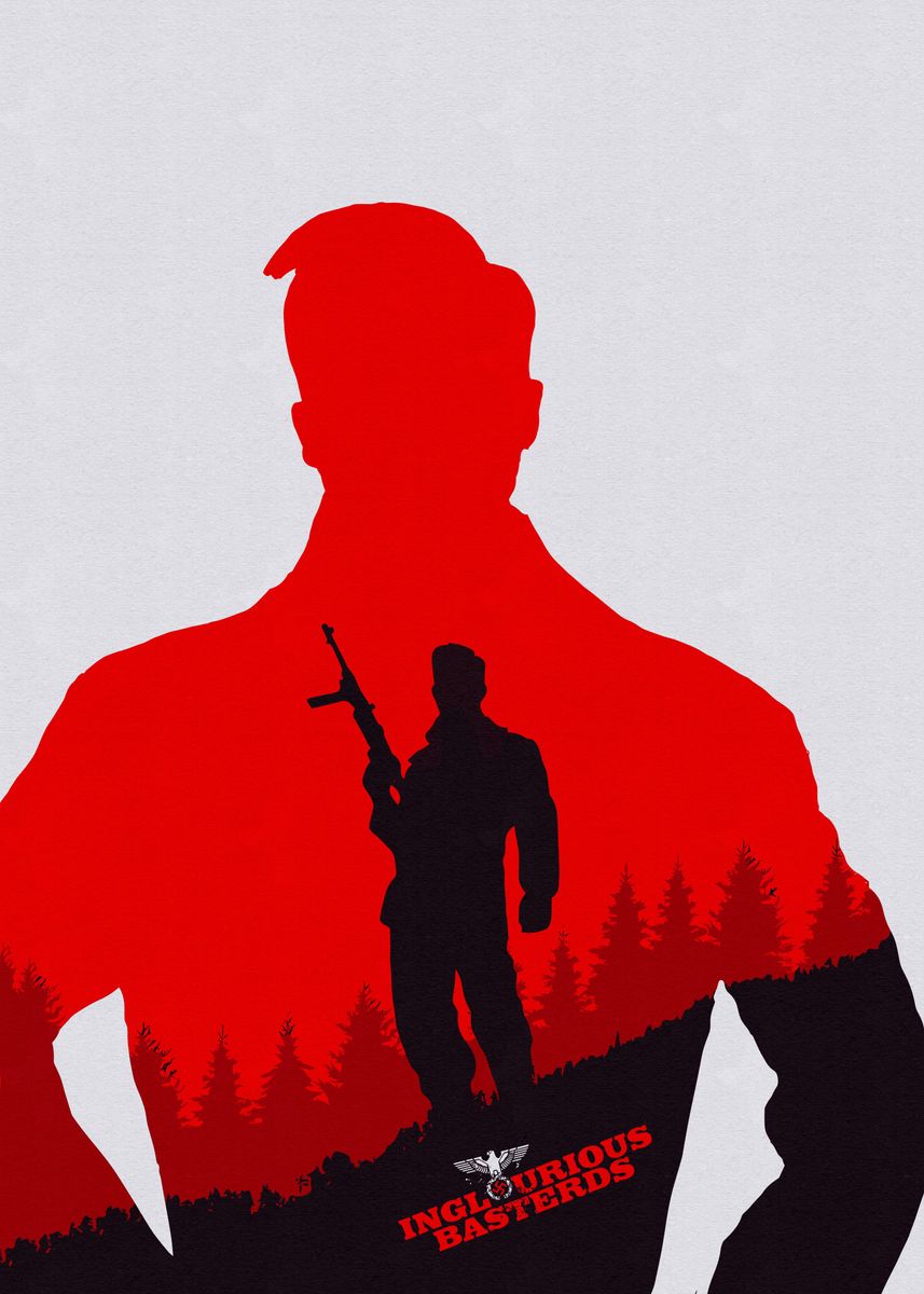 'Inglourious Basterds Movie' Poster, picture, metal print, paint by ...