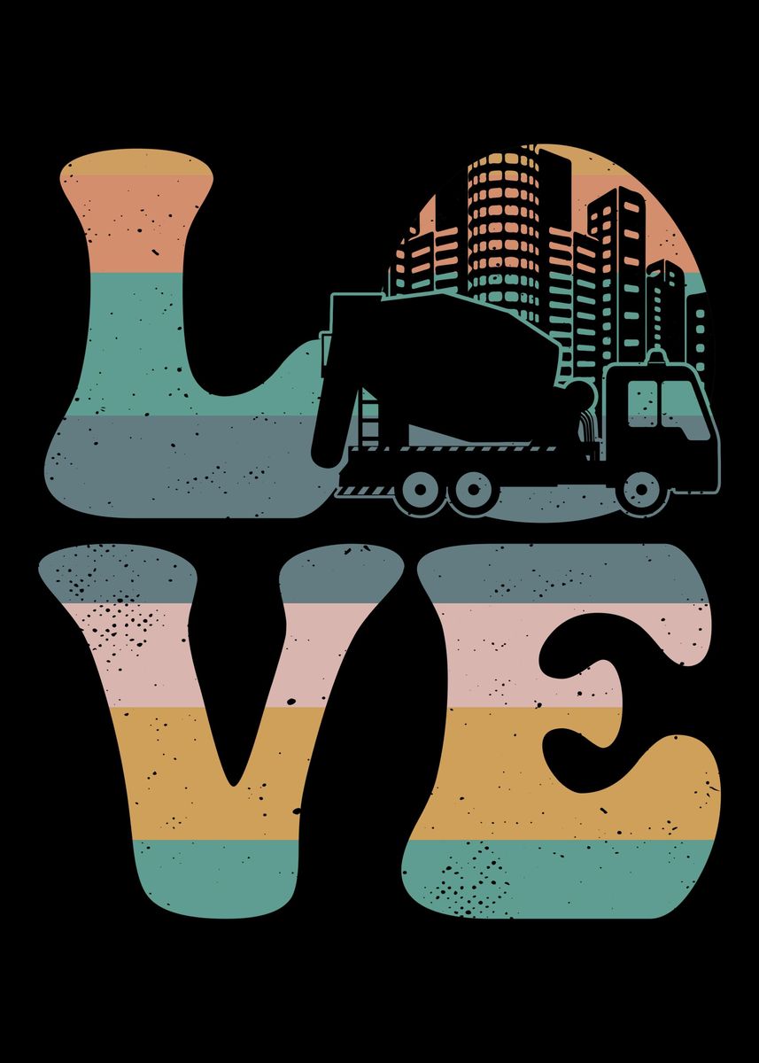 'Cement Mixer' Poster, picture, metal print, paint by AestheticAlex ...