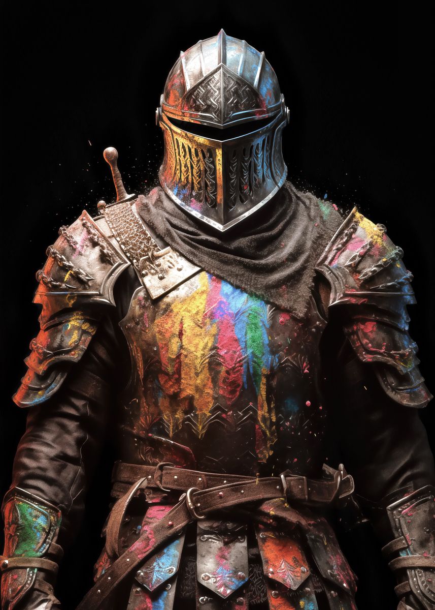 'Heavy Armor Knight' Poster, picture, metal print, paint by Posters ...