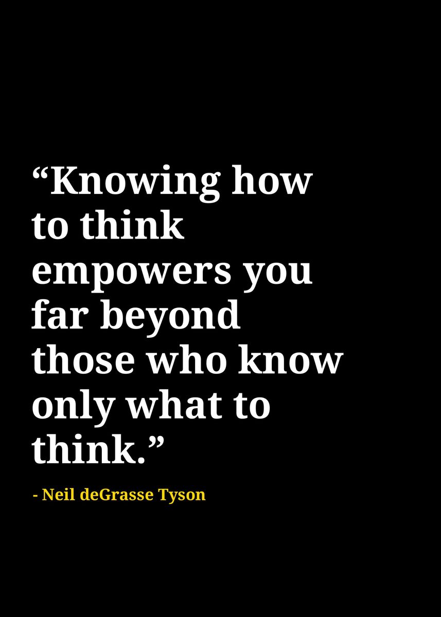 'Neil degrasse Tyson quotes' Poster, picture, metal print, paint by ...