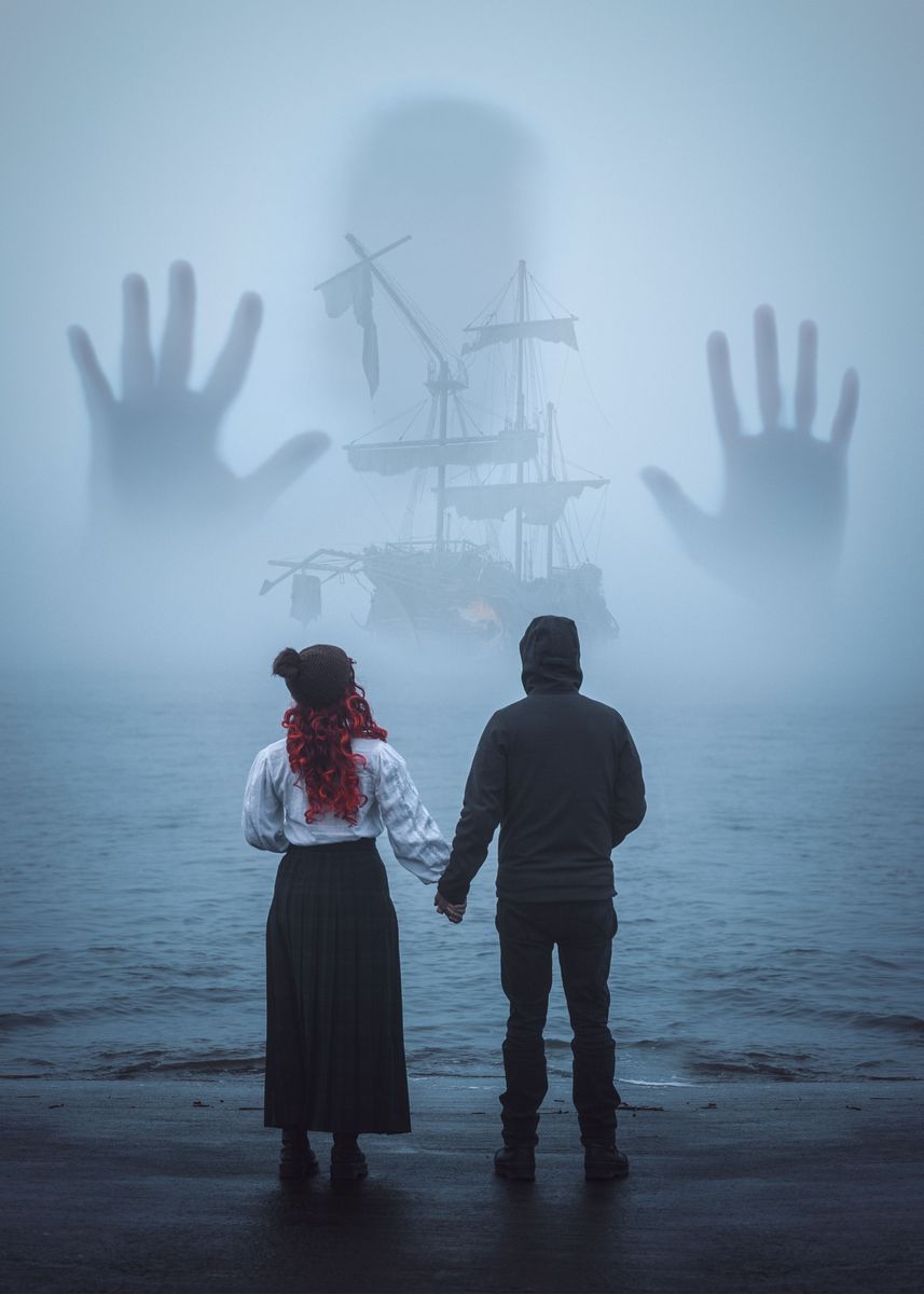 'Pirate Ghost Ship' Poster, picture, metal print, paint by Craig Doogan ...