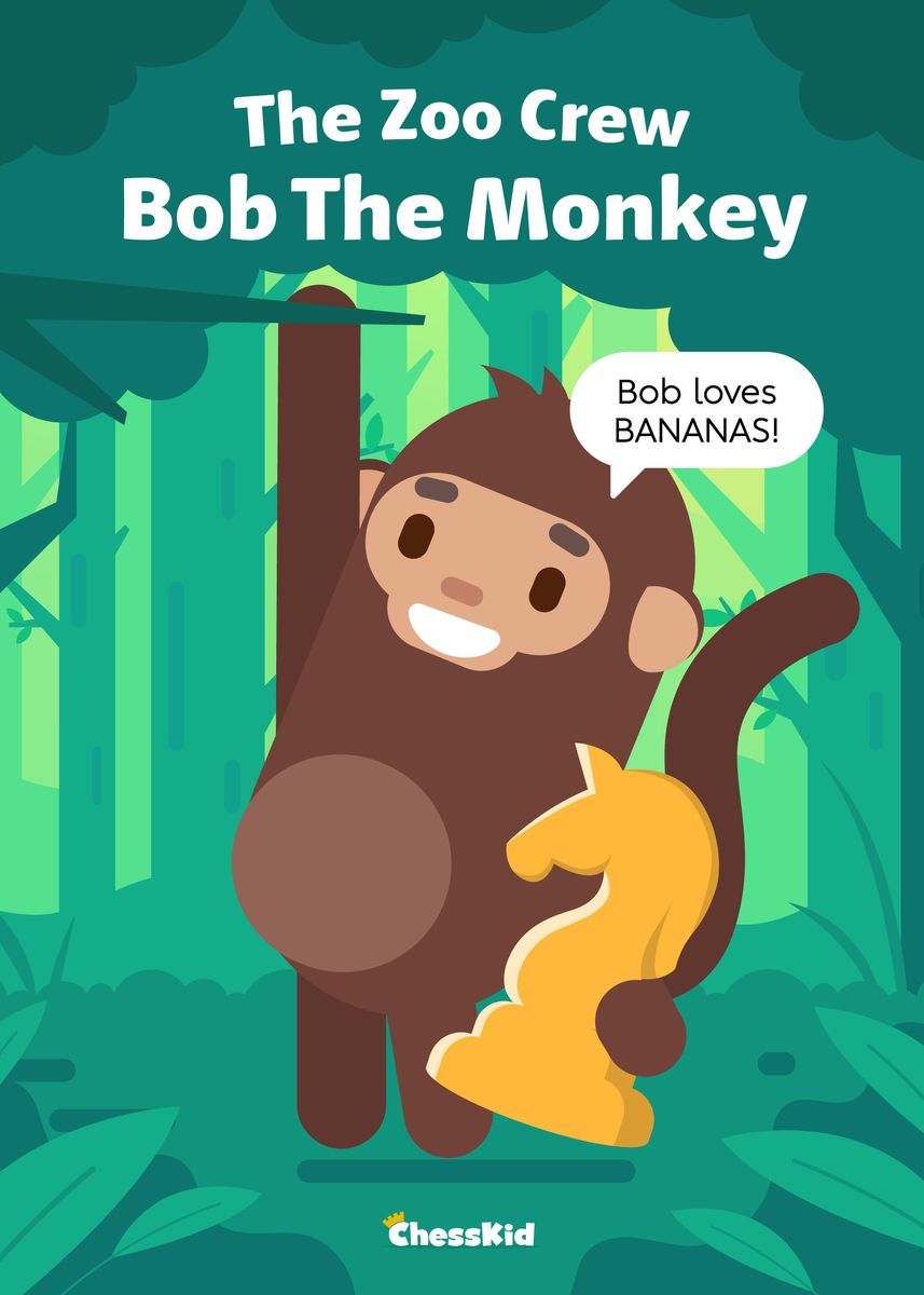 'Bob the Monkey' Poster, picture, metal print, paint by Chess | Displate