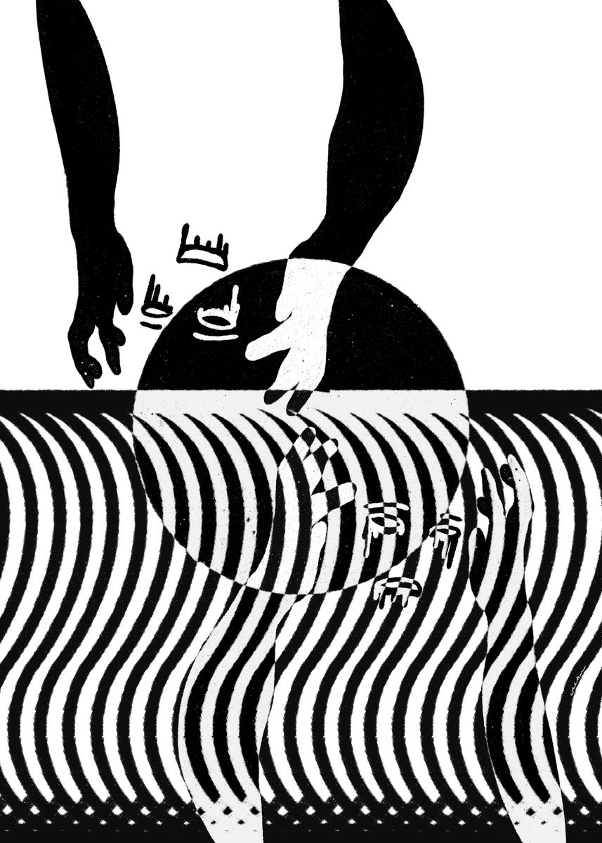 'The Suffering' Poster, picture, metal print, paint by Aishah Othman ...