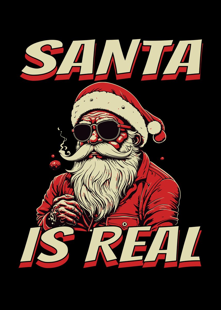 'Christmas Santa Claus' Poster, picture, metal print, paint by MzumO ...