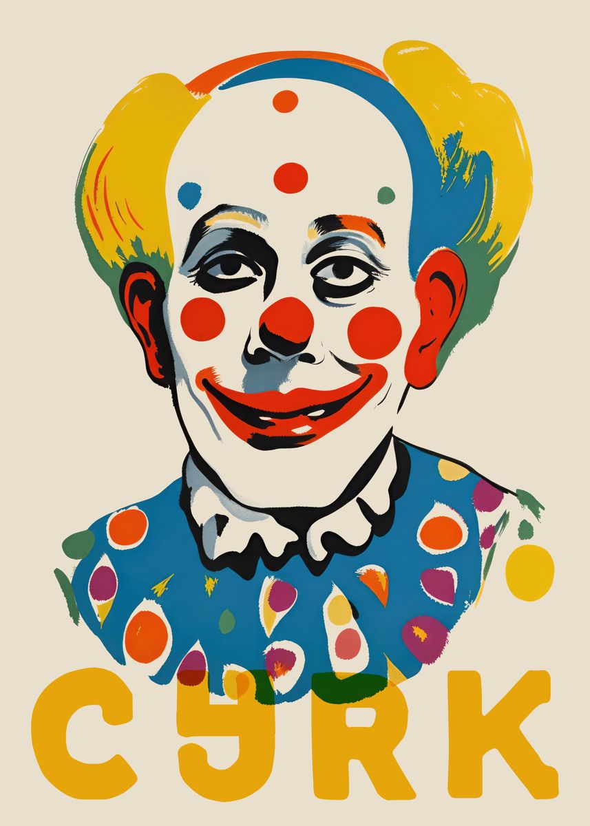 'Polish Circus Poster' Poster, picture, metal print, paint by BluePinkPanther | Displate