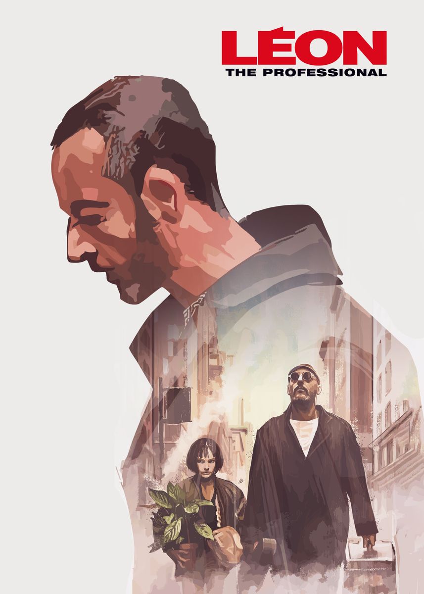 'Leon Movie Poster' Poster, picture, metal print, paint by NuMaNi Art ...