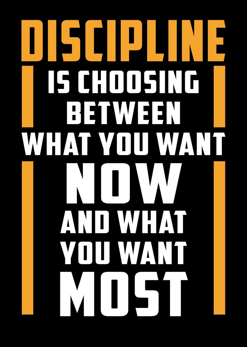 'Discipline' Poster, picture, metal print, paint by Rikuharu Studio ...