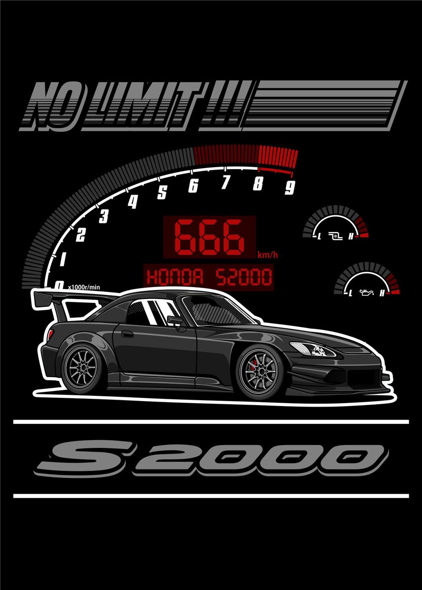 'Honda S2000' Poster, picture, metal print, paint by Heru Kurniawan ...