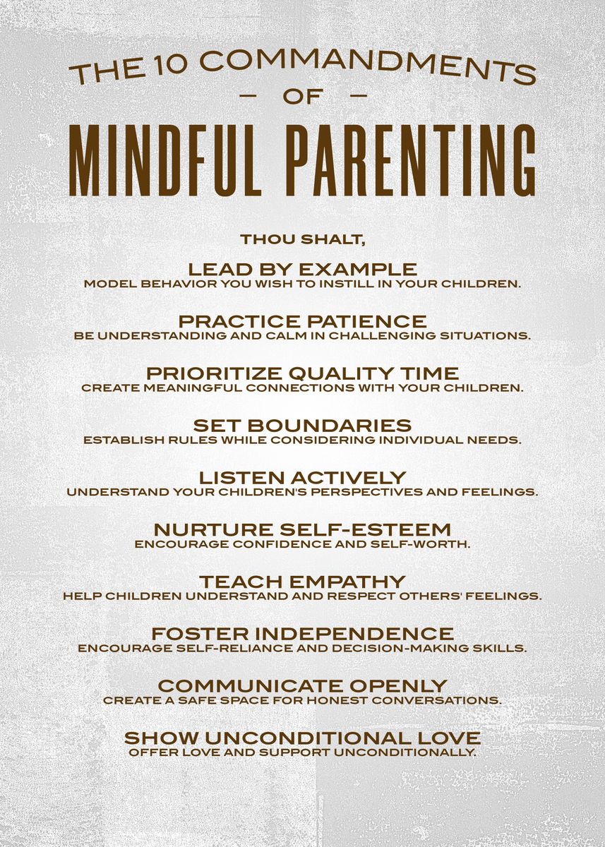 'Mindful Parenting' Poster, picture, metal print, paint by Syahrasi ...