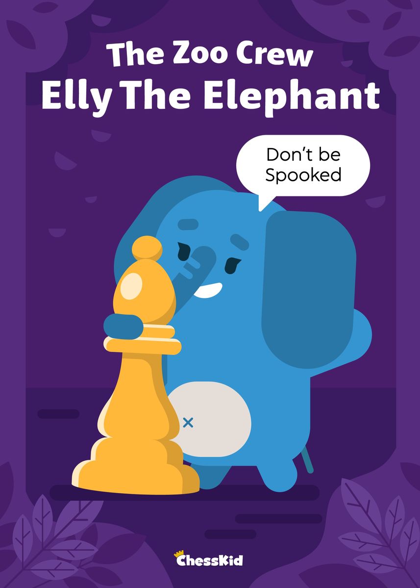 'Elly the Elephant' Poster, picture, metal print, paint by Chess | Displate