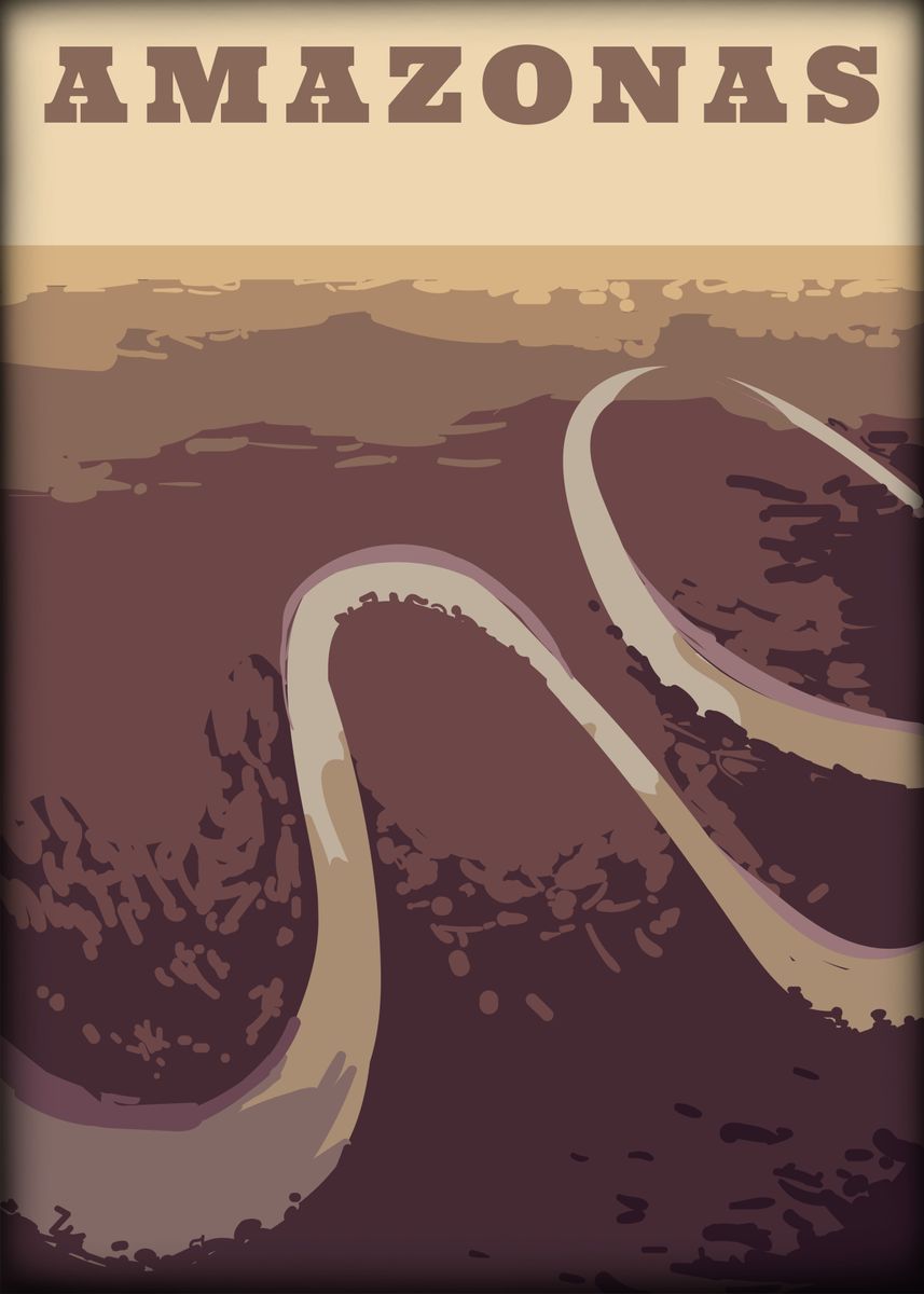 'Amazonas' Poster by Kaye Whitesel | Displate