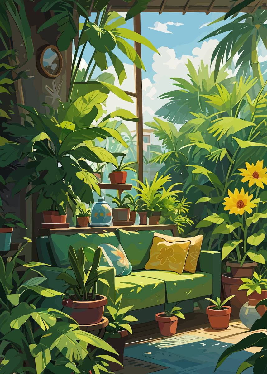 'Perfect Spot For Siesta' Poster, picture, metal print, paint by Naui ...