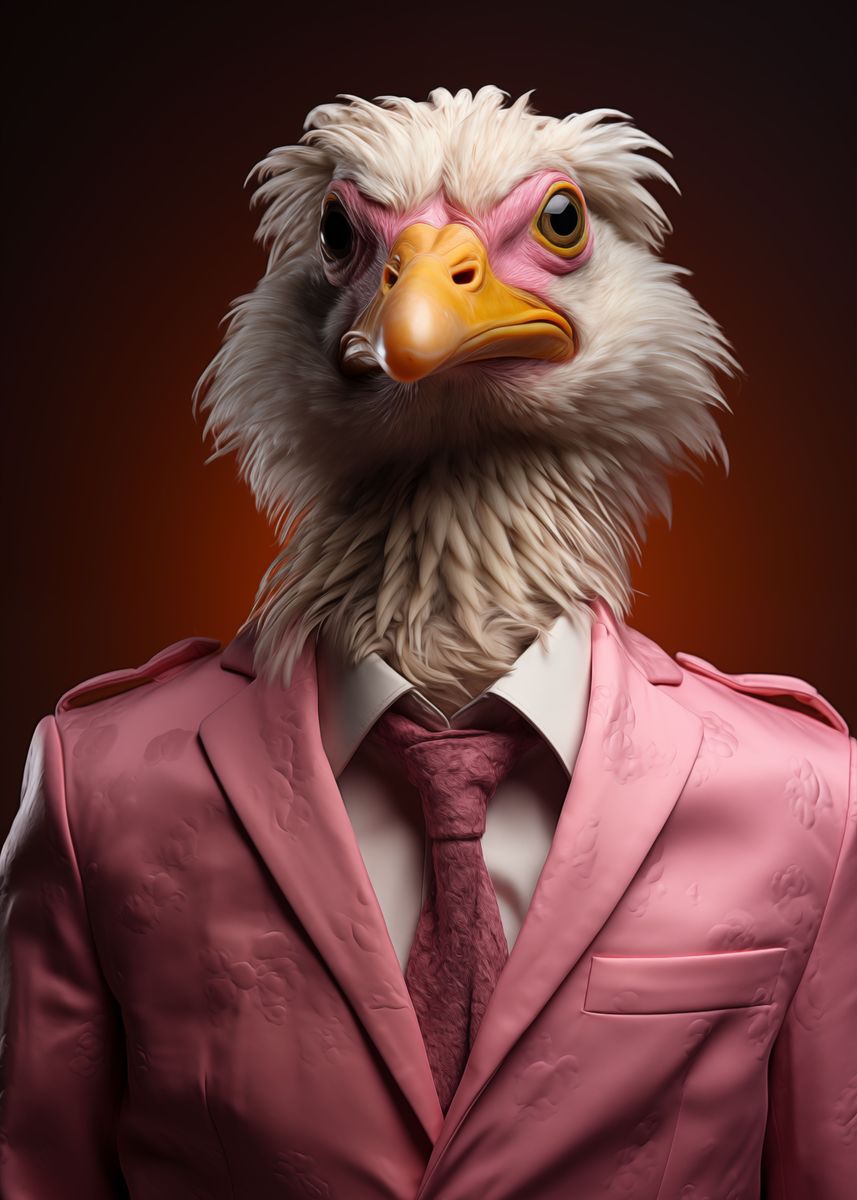 'Silly Goose' Poster, picture, metal print, paint by Nerdworld 1 | Displate