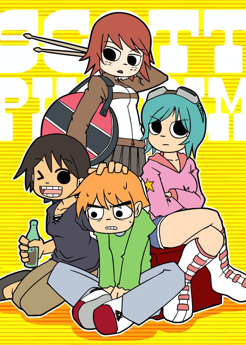 'Scott Pilgrim' Poster, picture, metal print, paint by B A G O R | Displate