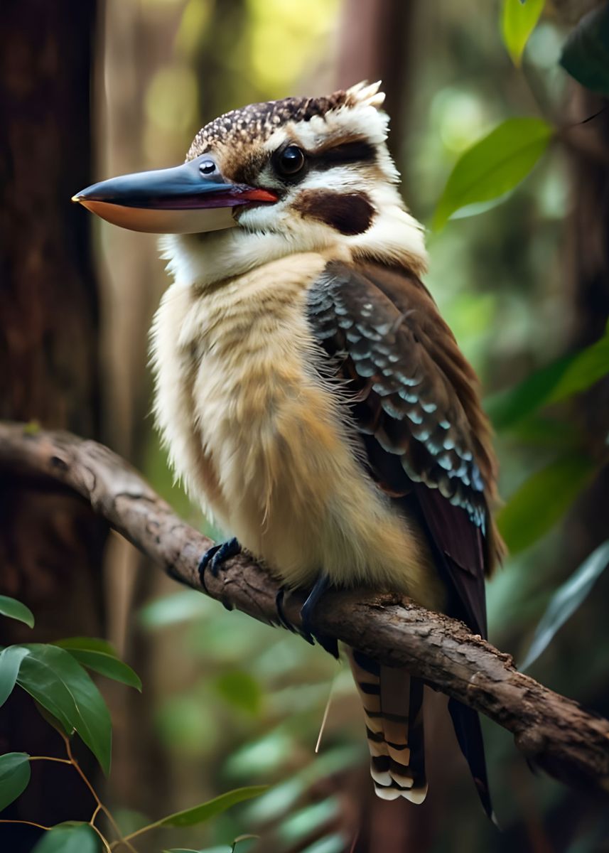 'Kookaburra bird wildlife' Poster, picture, metal print, paint by Ayen ...