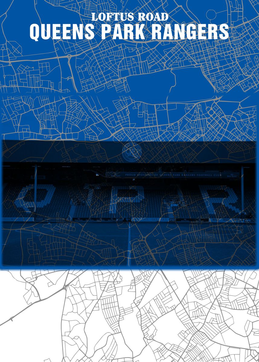 'Queens Park Rangers Loftus' Poster by Pierre Yeldell | Displate
