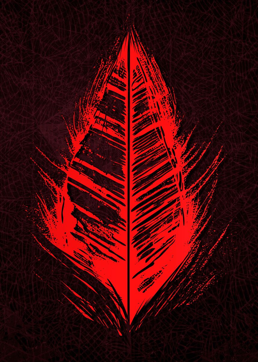 'Abstract Strange Leaves ' Poster, picture, metal print, paint by One ...