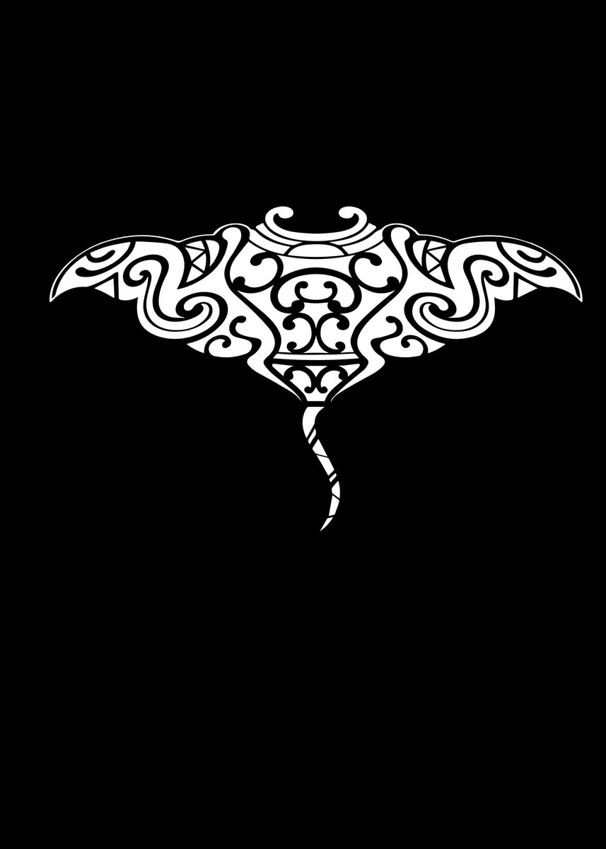 'Manta Rochen Fisch' Poster, picture, metal print, paint by ...